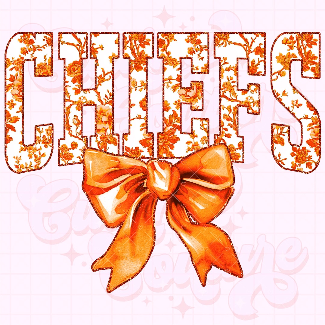 Chiefs Png, Orange Toile Png, Chiefs Sublimation Design, Game Day Png ...