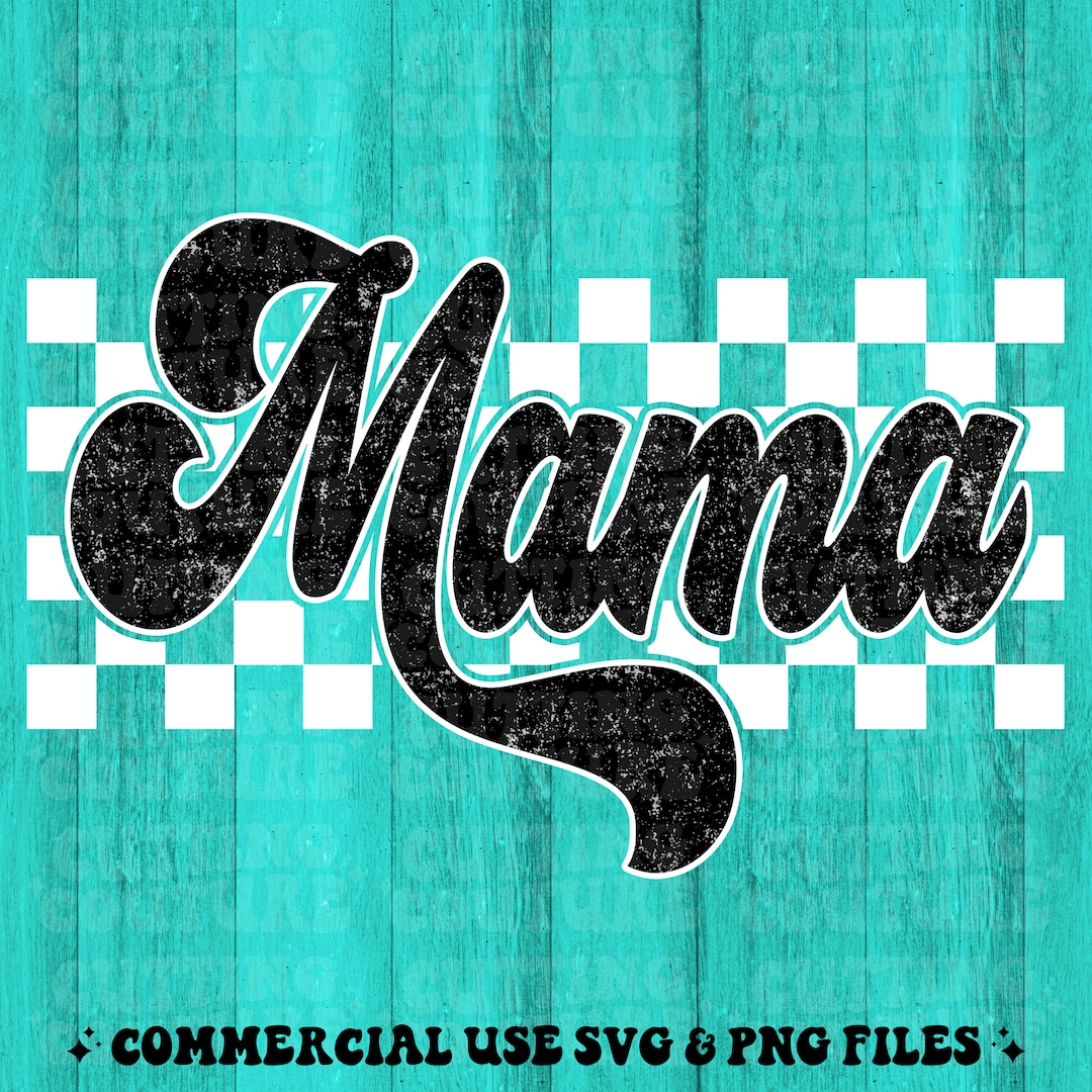 Retro Checkered Mama Png, Mama Svg, Distressed Mama Png, Retro Mama Png ...