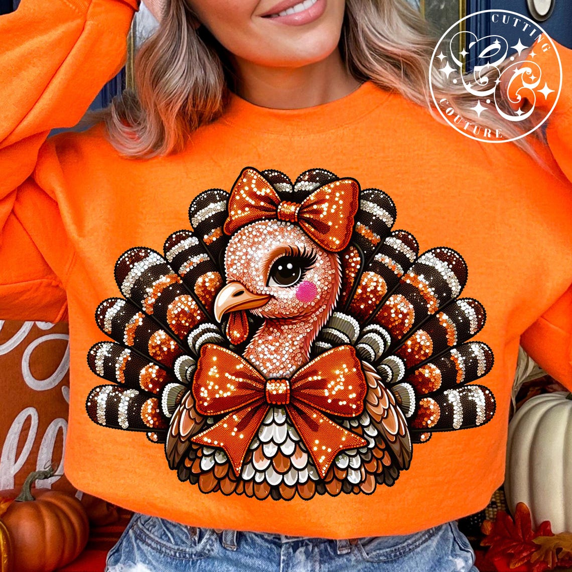 Sequin Turkey Png, Coquette Thanksgiving Png, Turkey Png, Coquette Bow ...