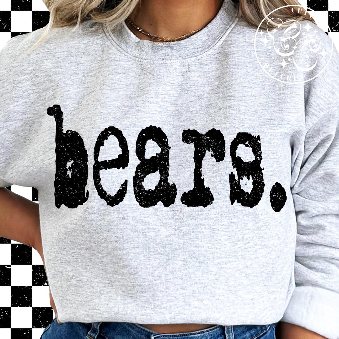 Bears Png, Bears Typography Png, Bears Typography Mascot Png, Bears ...