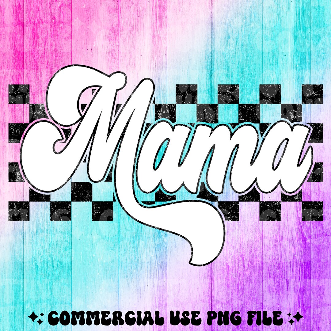 Retro Checkered Mama Png, Checker Mama Png, Distressed Mama Png, Retro ...