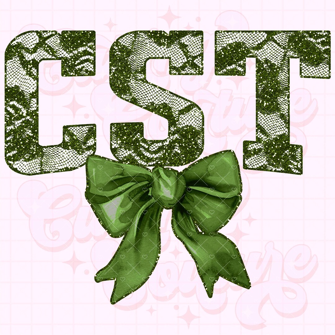 St. Patrick's CST Png, Glitter Lace St. Patricks Png, Coquette St ...