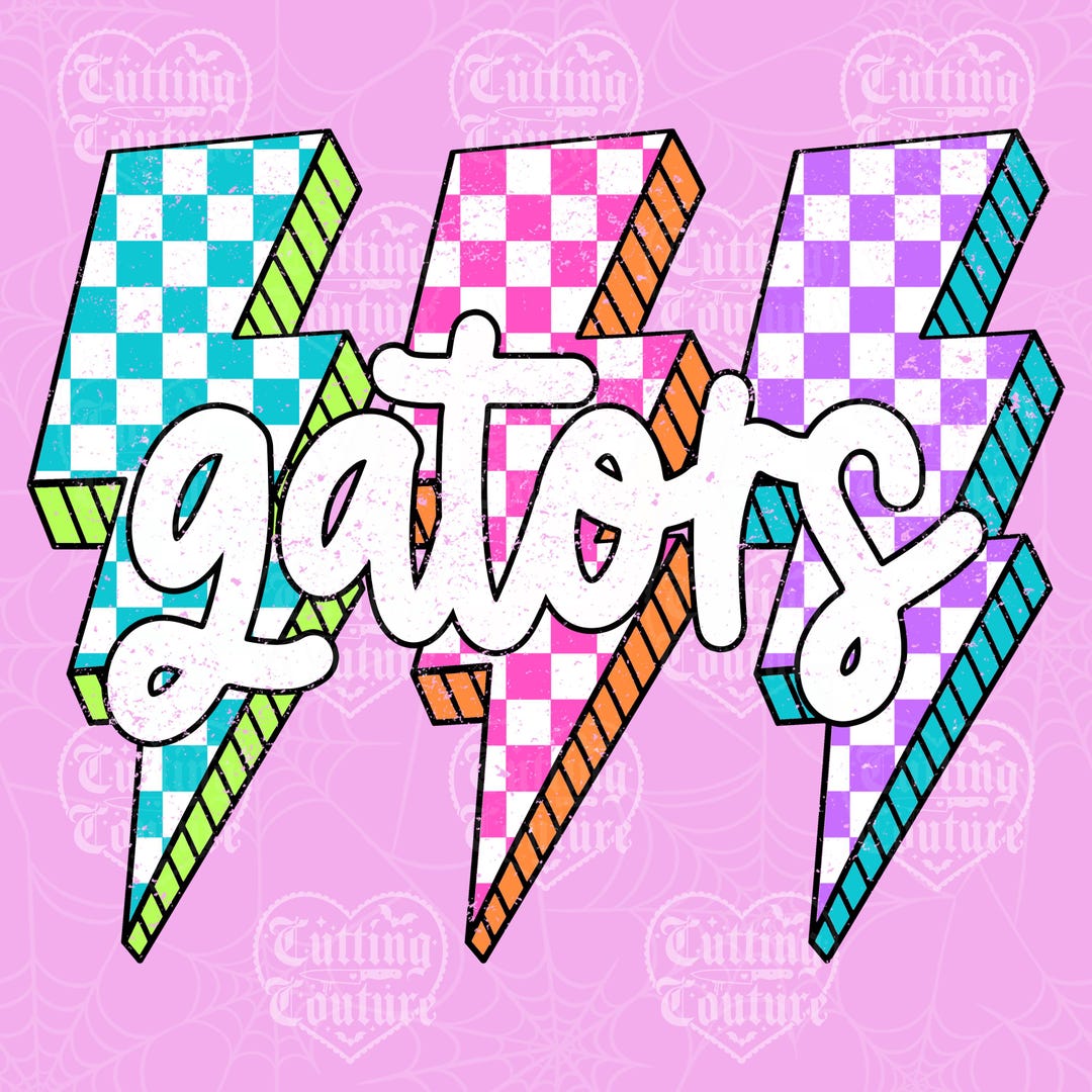 Gators Png, Checkered Png, Retro Gators Sublimation, Game Day Png ...