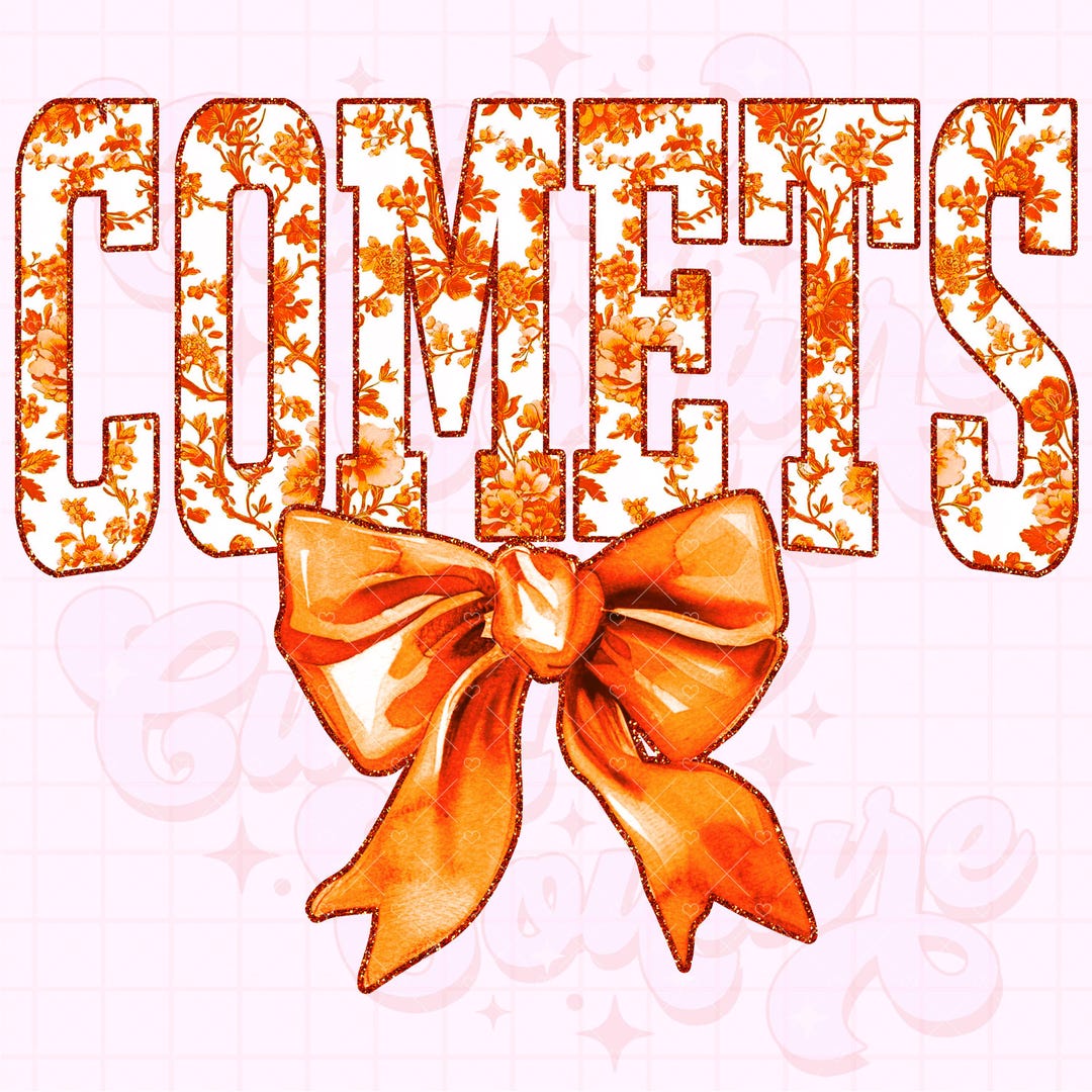 Comets Png, Orange Toile Png, Comets Sublimation, Game Day Png, Comets Shirt Png, DTF, DTG ...