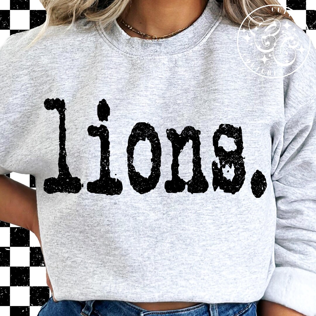 Lions Png, Lions Typography Png, Lions Typography Mascot Png, Lions ...