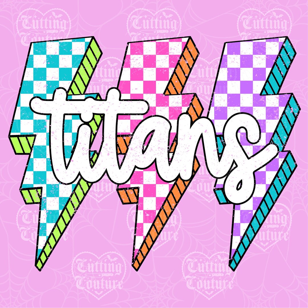 Titans Png, Checkered Png, Retro Titans Sublimation, Game Day Png ...