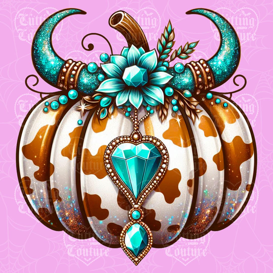 Western Pumpkin Png, Turquoise Pumpkin Png, Fall Shirt Design, Pumpkin ...