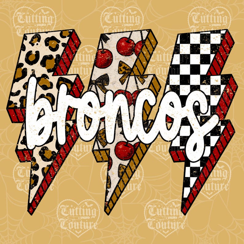 Broncos Png, Checkered Png, Retro Broncos Sublimation, Game Day Png ...