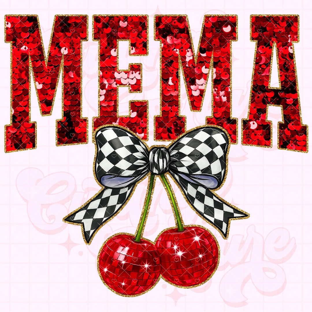 Sequin Cherry Mema Png, Coquette Mema Png, Preppy Mema Png, Mema ...