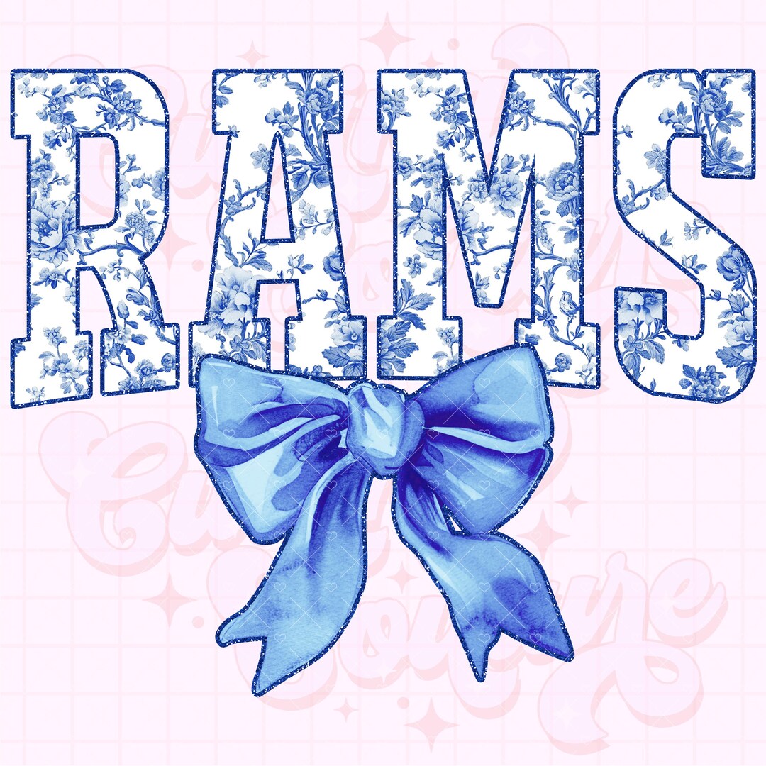 Rams Png, Blue Toile Png, Rams Sublimation, Game Day Png, Rams Shirt ...