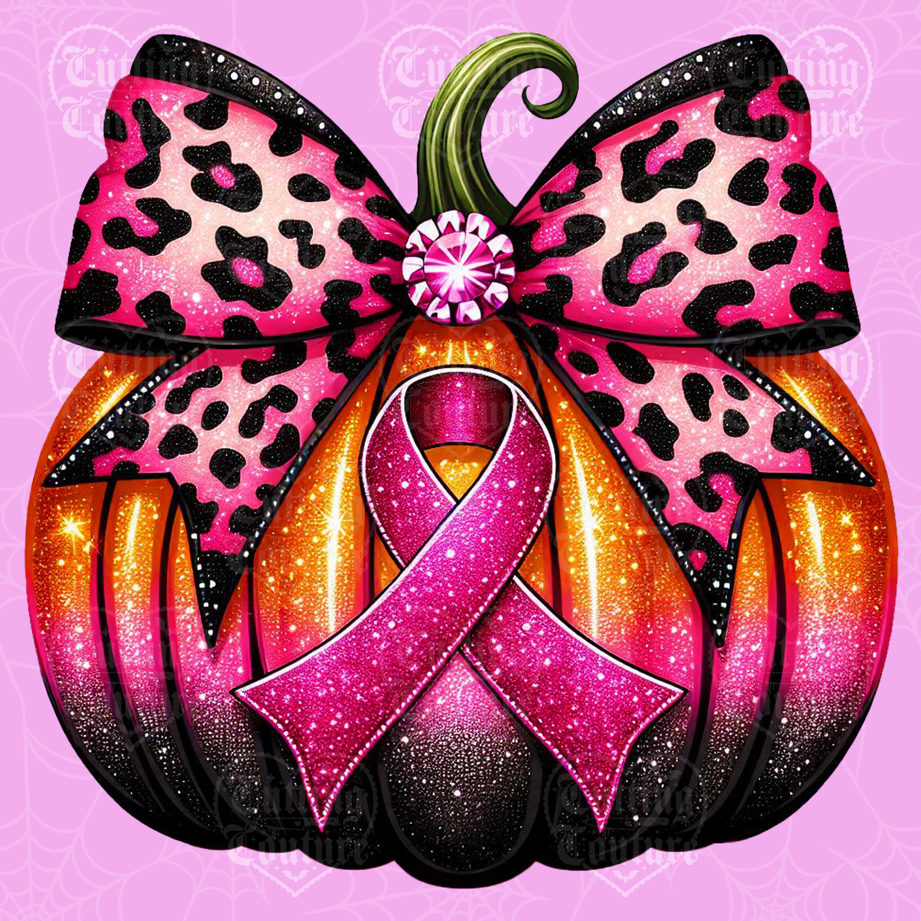Breast Cancer Pumpkin Png, Fall Breast Cancer Png, Breast Cancer Ribbon ...
