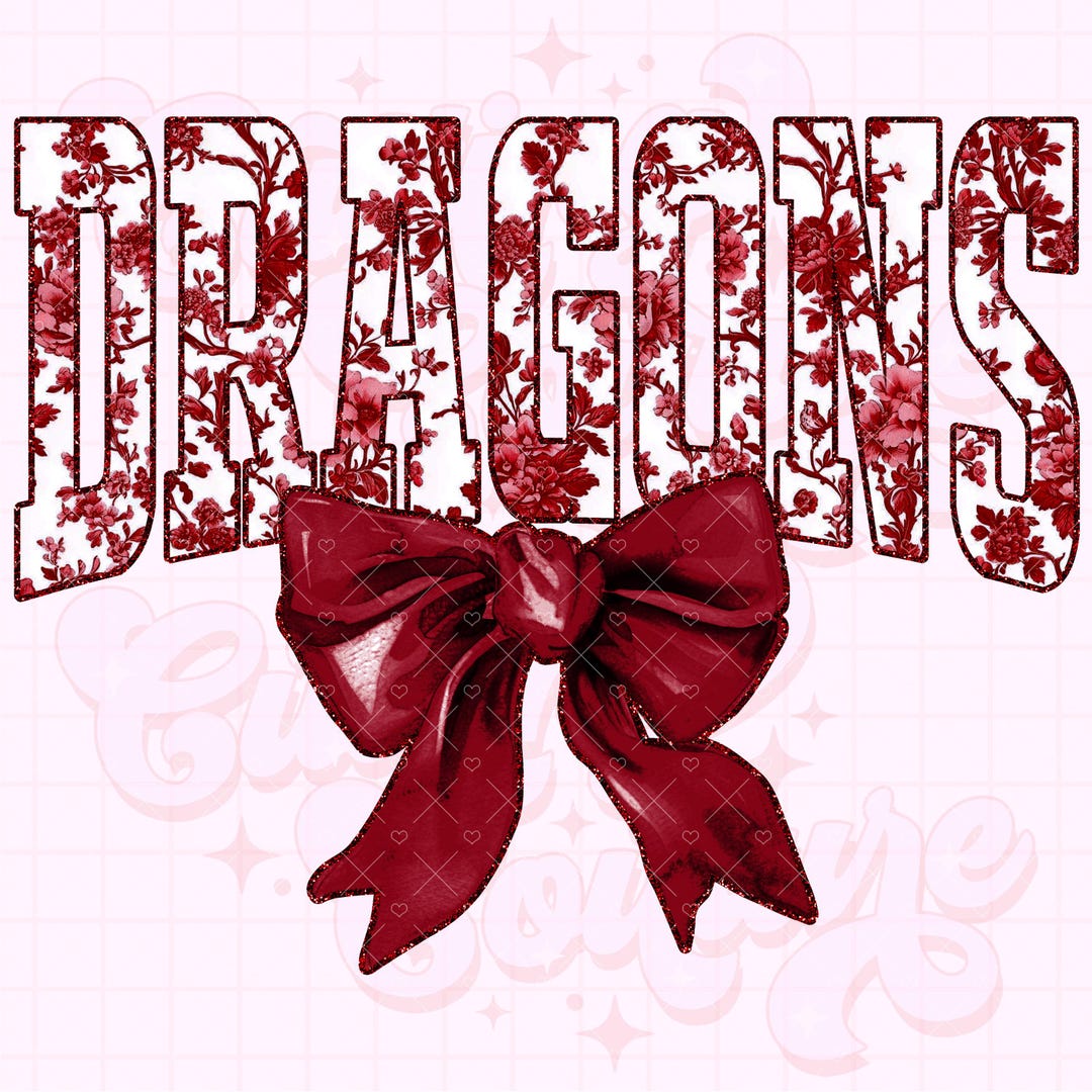 Dragons Png, Maroon Toile Png, Dragons Sublimation, Game Day Png ...
