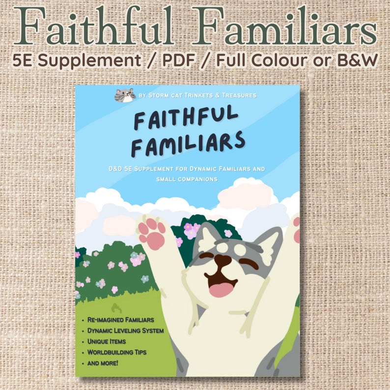 Faithful Familiars - DND 5E Supplement - Printable DND Homebrew Rules ...