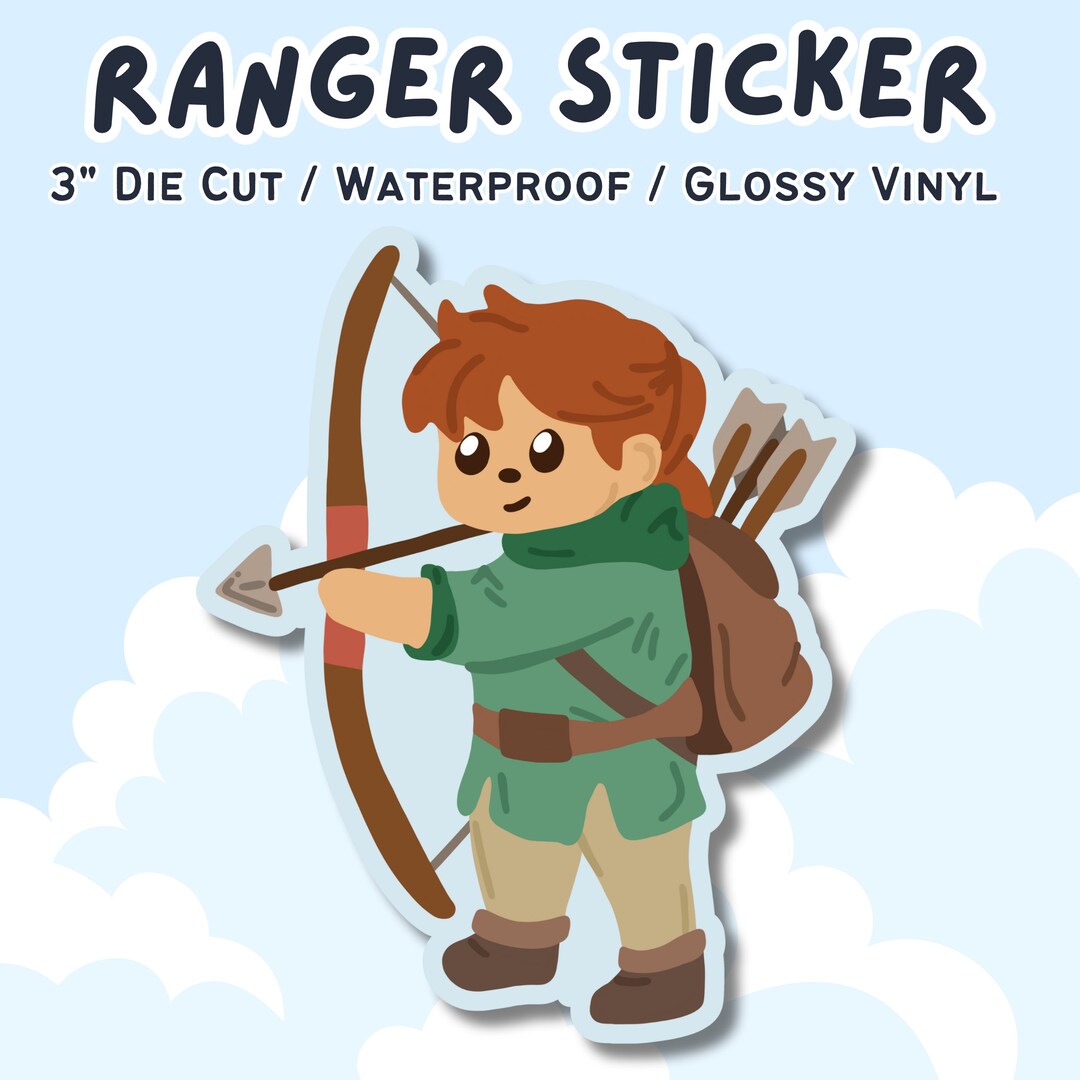 Cute Ranger Sticker Vinyl Sticker Matte Sticker Glossy Sticker ...