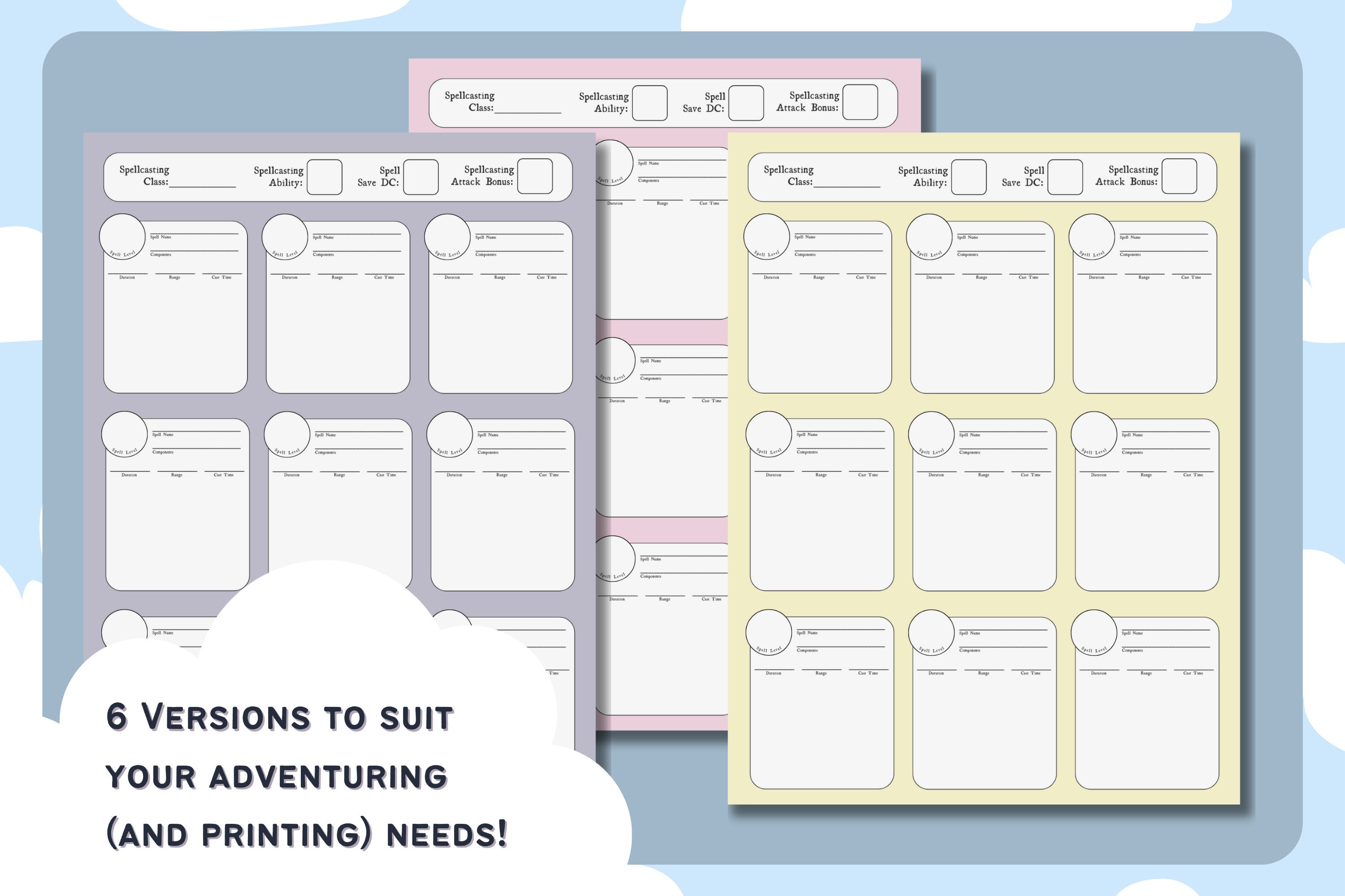 Simple Dnd Character Sheet - Printable D&D Character Sheets ...