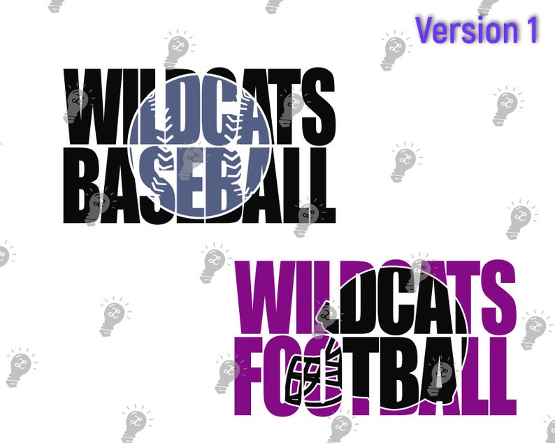 Wildcats Sport Knockout Svg Cut File Football Baseball Basketball ...