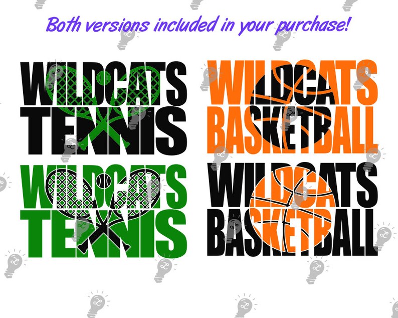 Wildcats Sport Knockout Svg Cut File Football Baseball Basketball ...