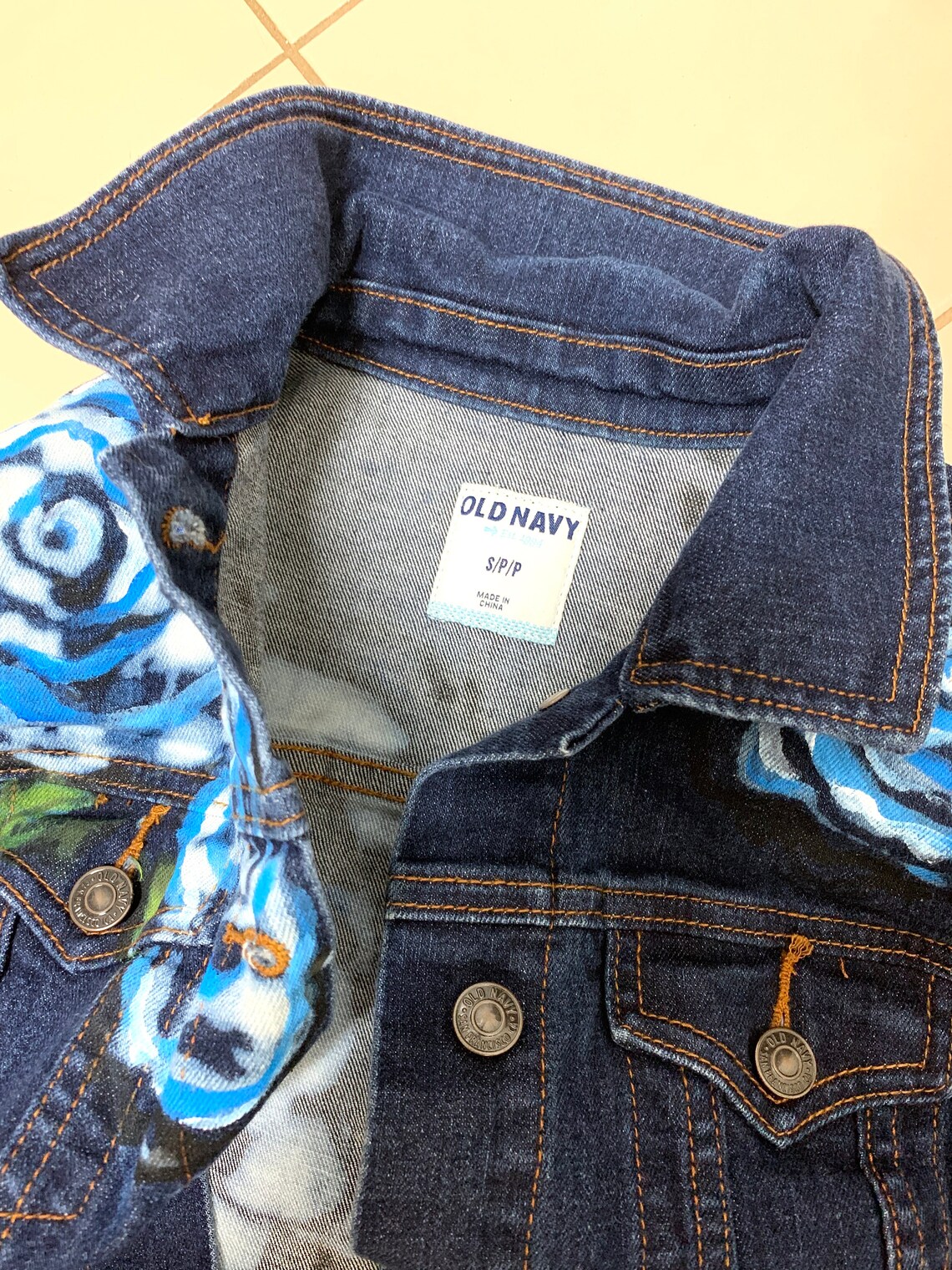 New Artist Hand Painted Jean Jacket One-of-a-kind Unique - Etsy