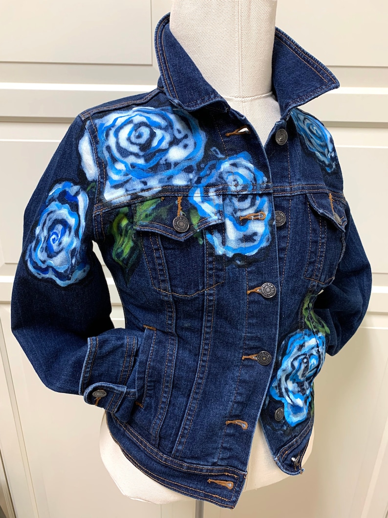 New Artist Hand Painted Jean Jacket One-of-a-kind Unique - Etsy