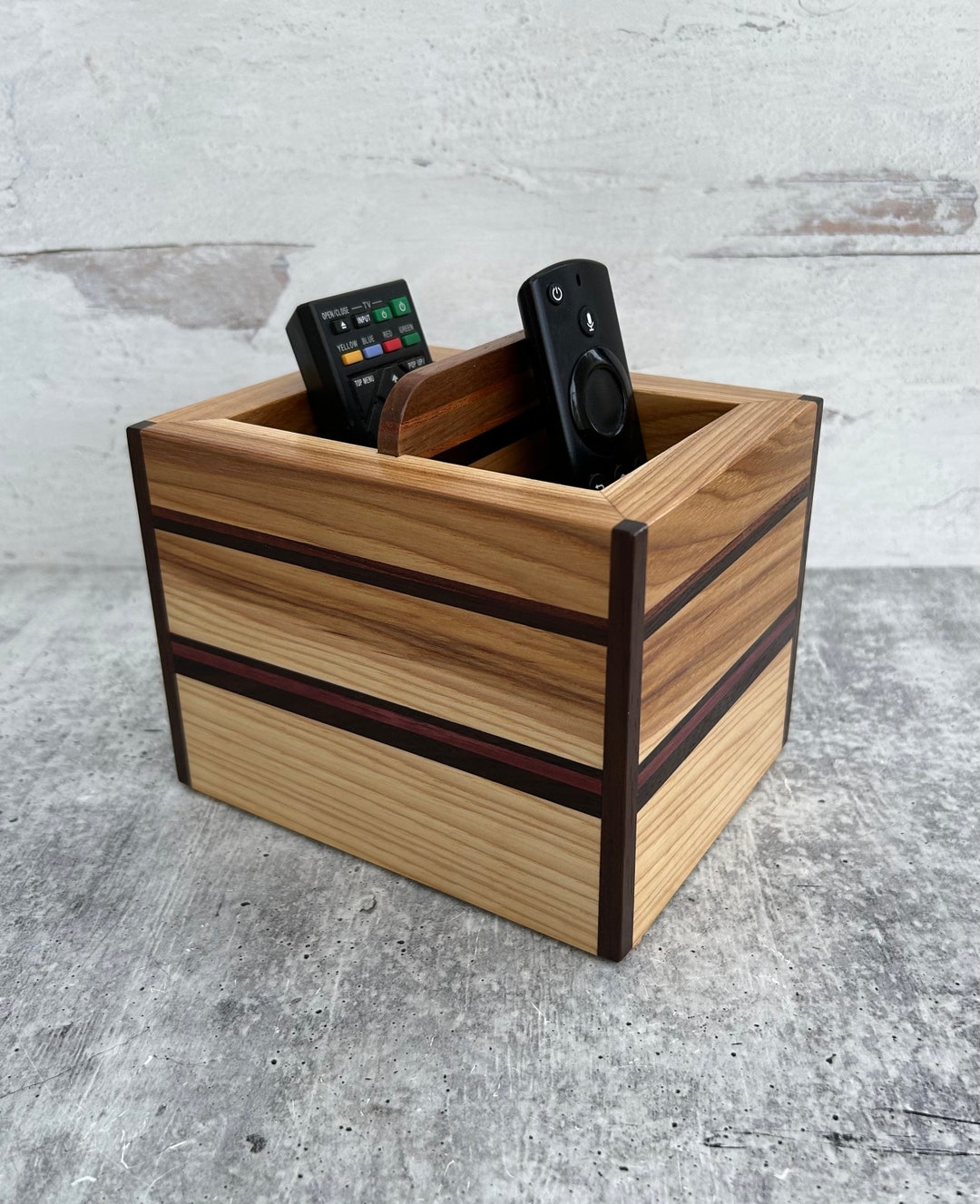 Remote Control Caddy Handmade Clicker Keeper Wood Desk - Etsy