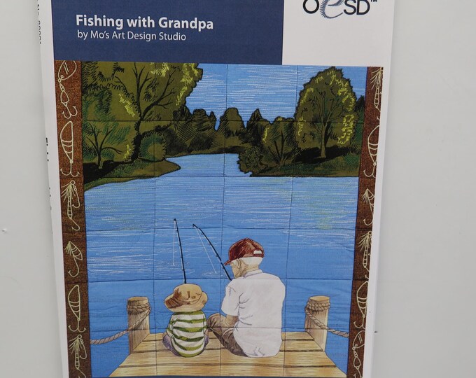 Fishing With Grandpa Tile Scene. Oesd Withcd - Etsy