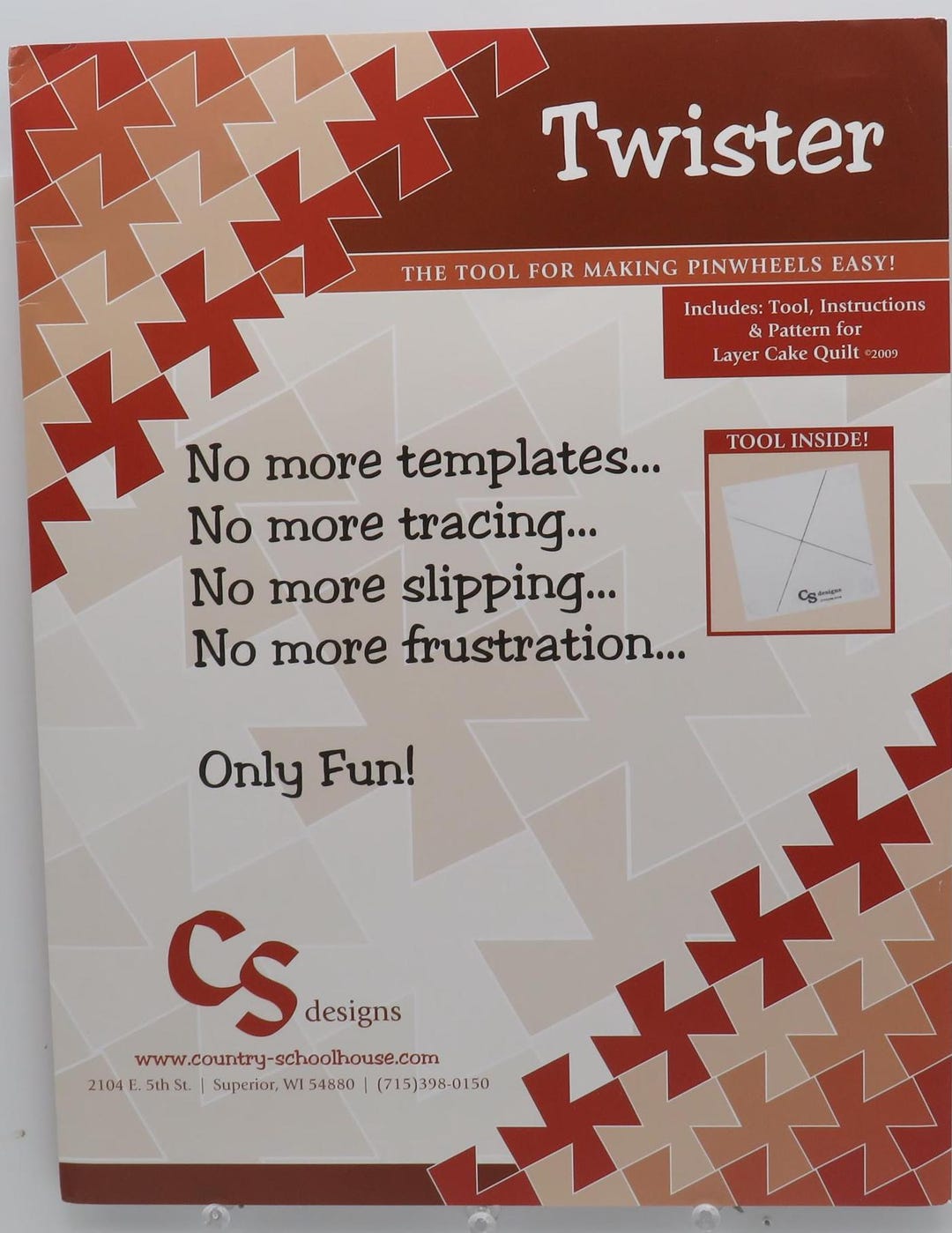 Twister Tool by CS Designs No More Templates, Tracing, Slipping ...