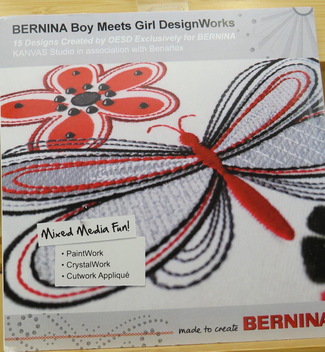 Bernina Designworks CD: Paintwork, Cutwork, Crystal Works - 15 Designs ...