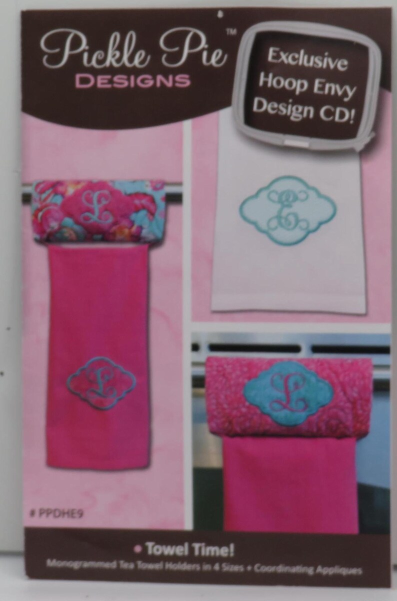 Pickle Pie Exclusive Hoop Design With CD Towel Time - Etsy