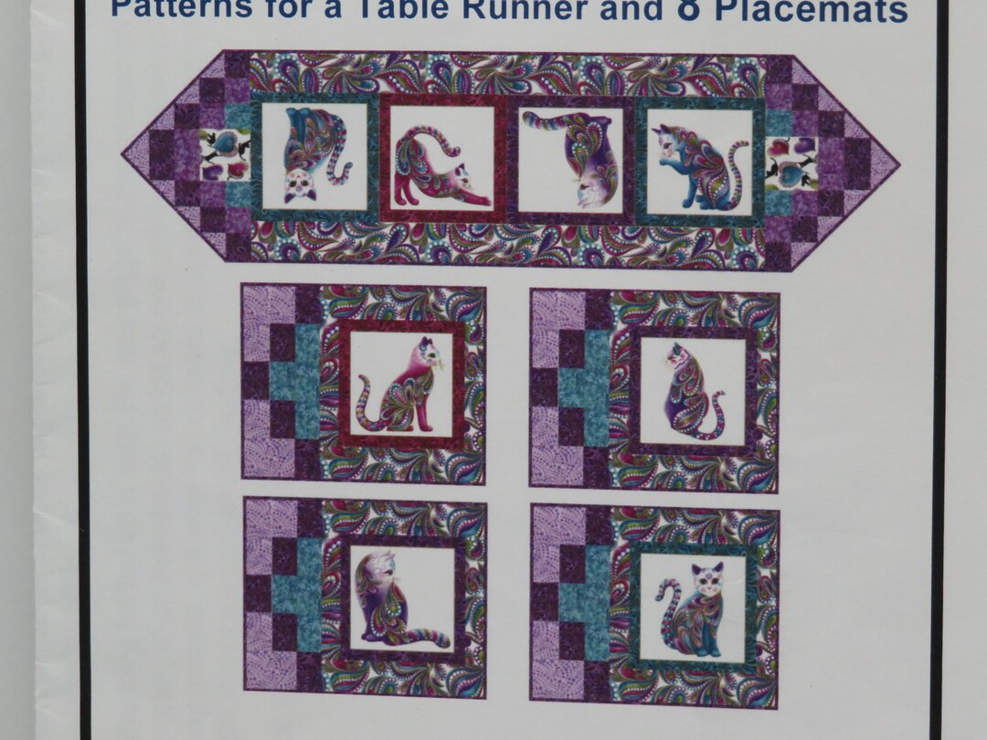 Catitude Patterns FOR Table Runner and Placemats - Etsy