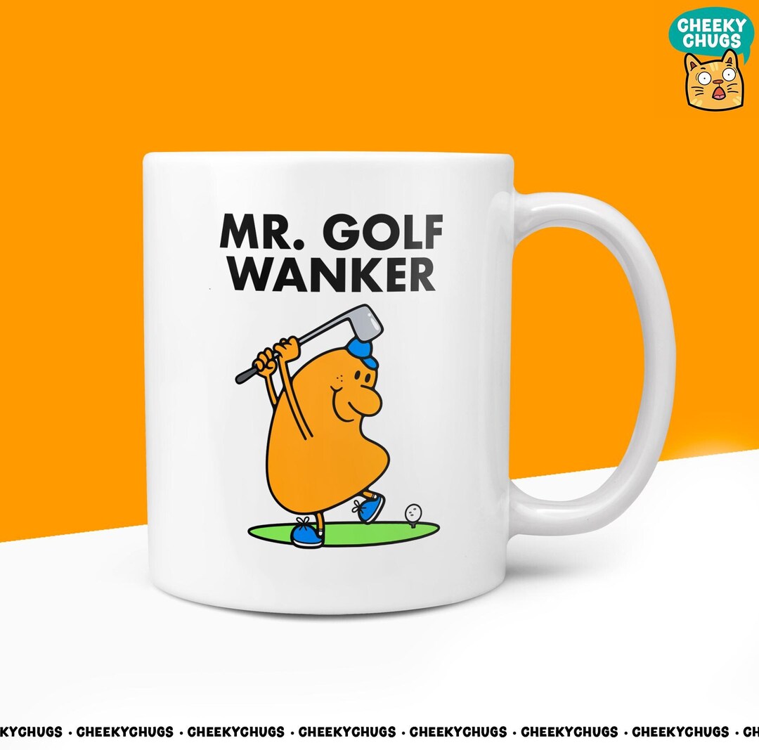 Novelty Mr GOLF WANKER Mug Funny Men Mr Him Gift Secret Santa Present ...