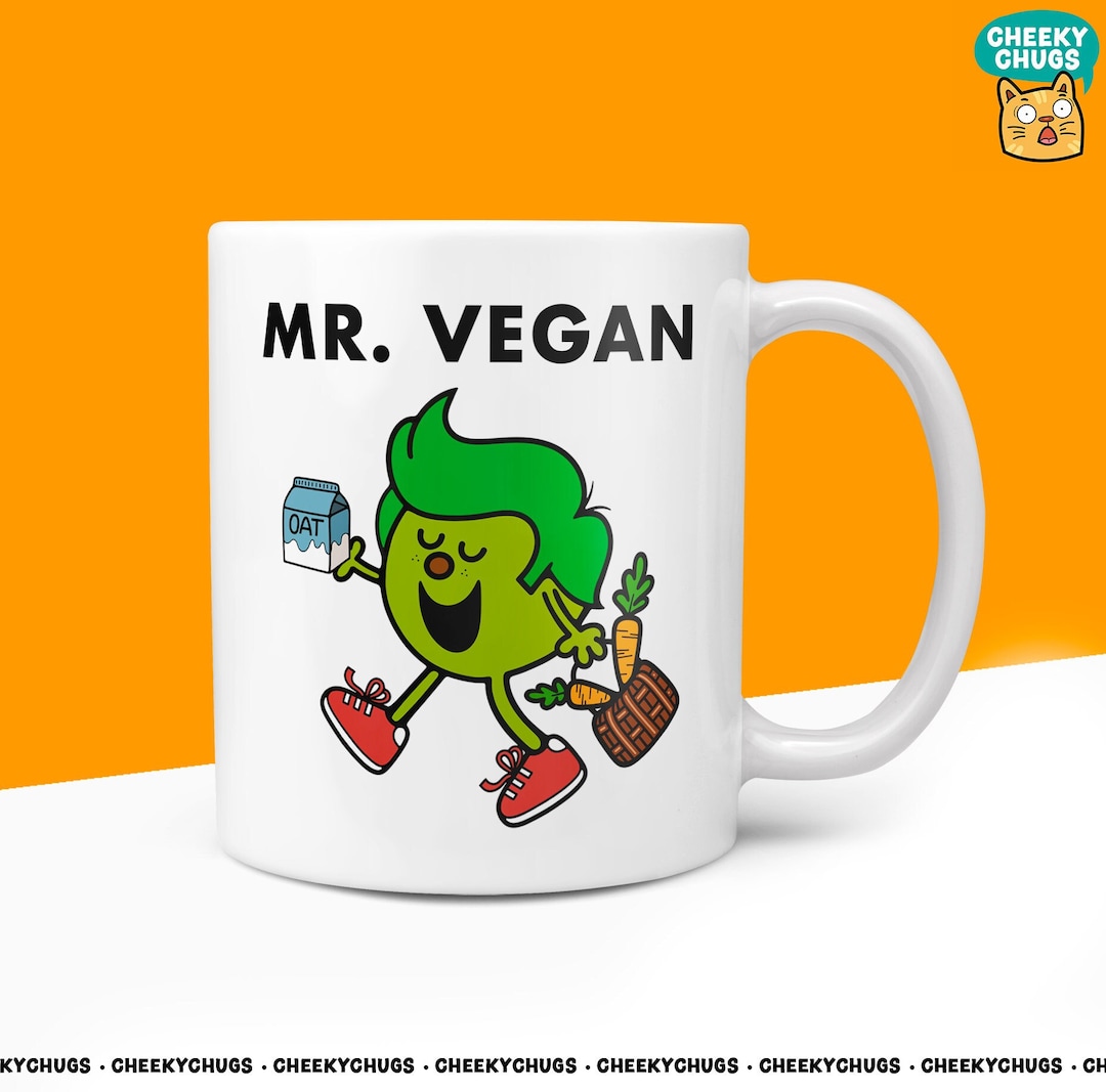 Novelty Mr VEGAN Mug Funny Men Mr Him Gift Secret Santa Present Unique ...