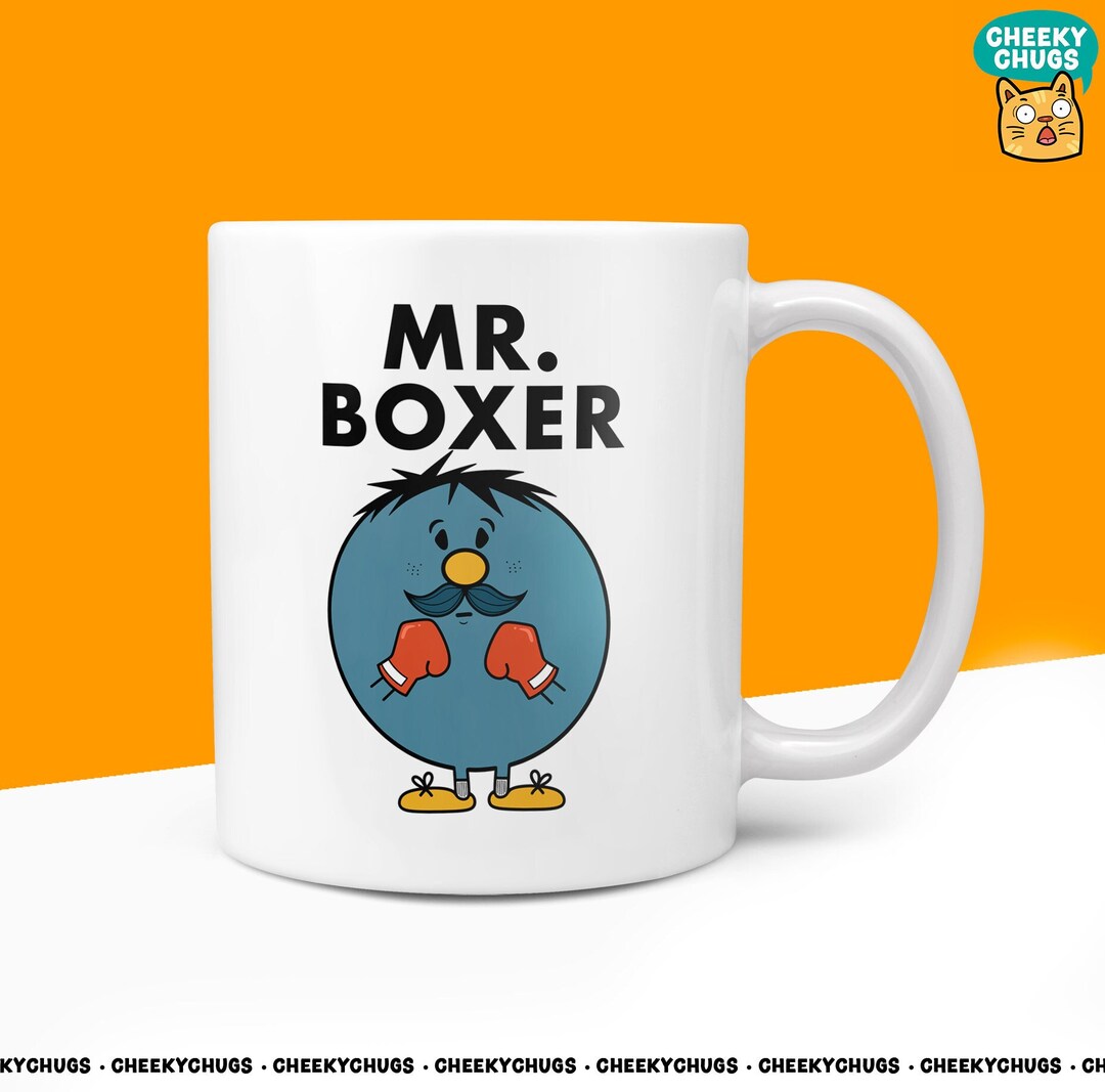 Novelty Mr BOXER Mug Funny Men Mr Him Gift Secret Santa Present Unique ...