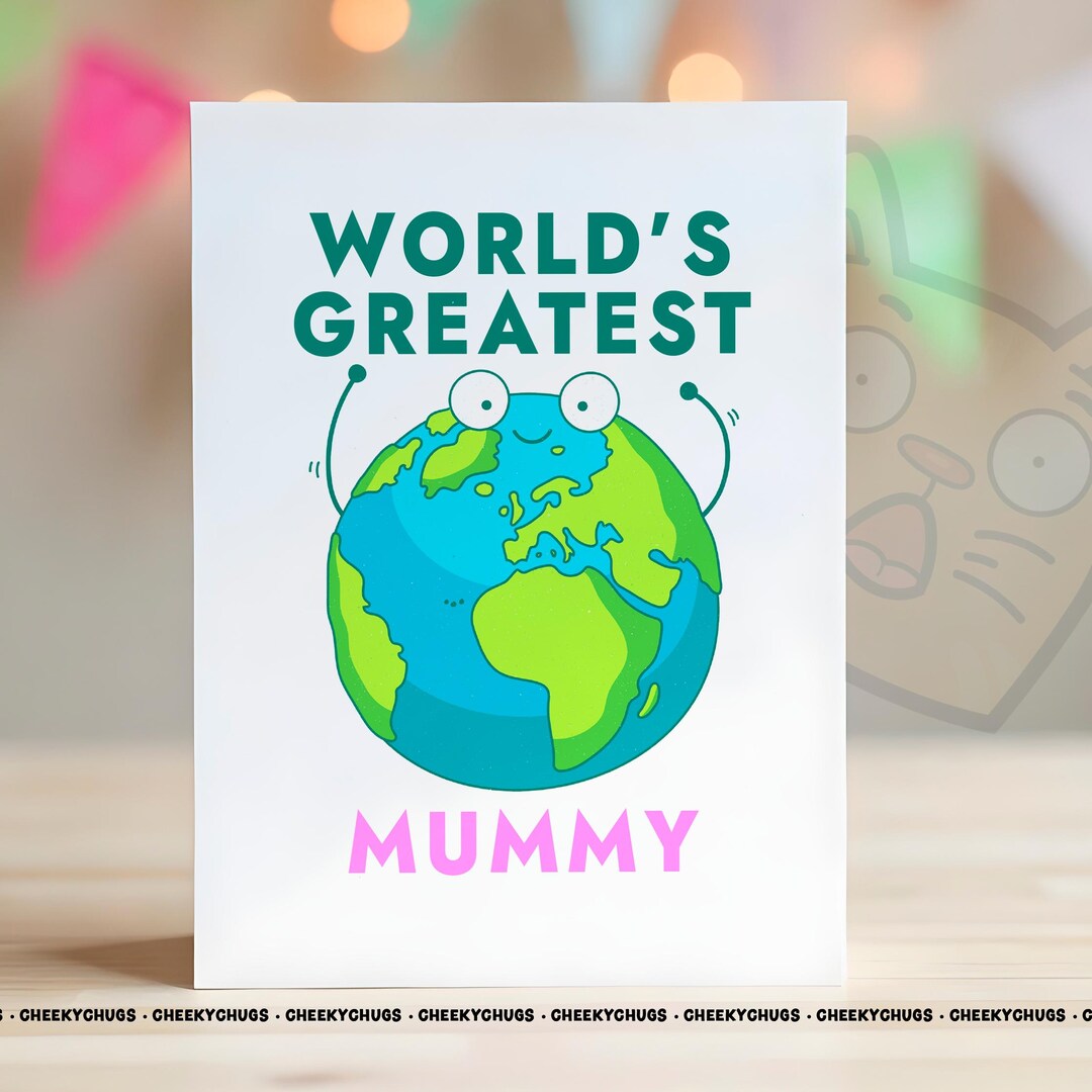 WORLD'S GREATEST MUMMY Birthday Greeting Card for Her Women Mum Novelty ...