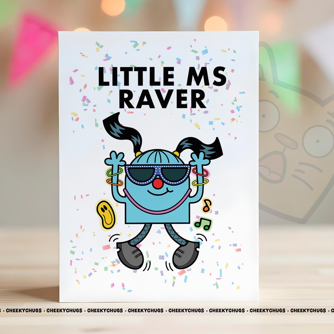 Raver Card for Her Ideas Women's Miss Raving Clubs Little MS RAVER ...