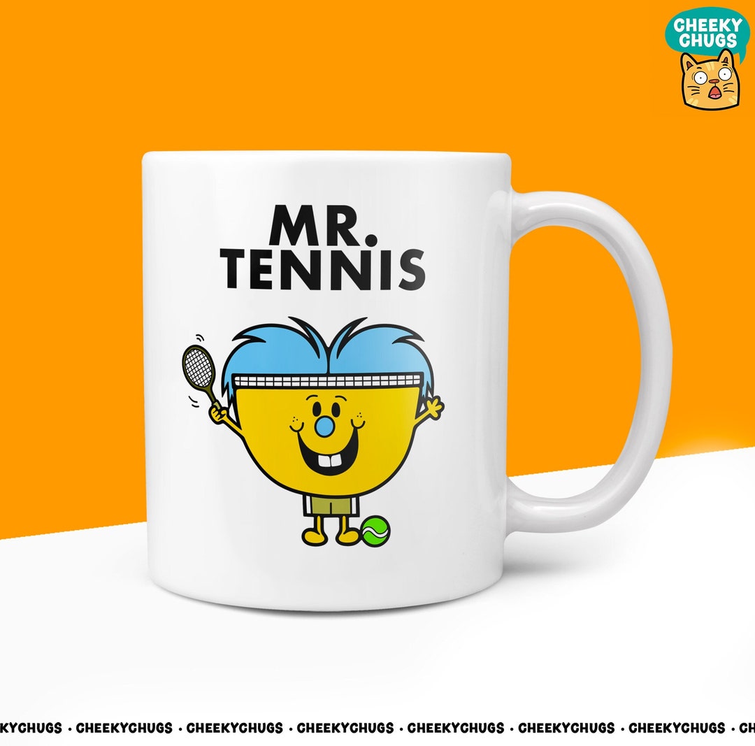 Novelty Mr TENNIS Mug Funny Men Mr Him Gift Secret Santa Present Unique ...