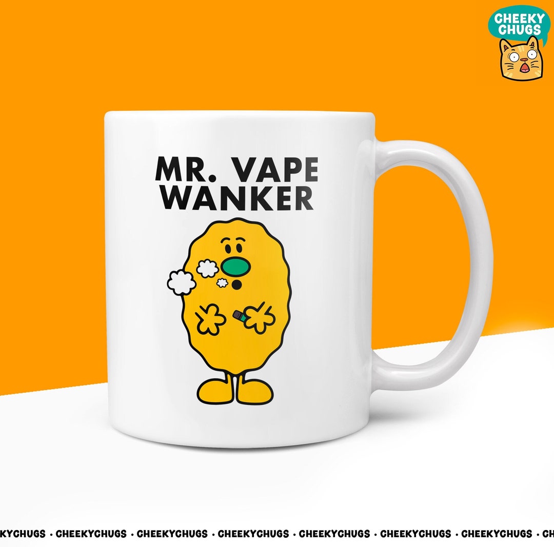 Novelty Mr VAPE WANKER Mug Funny Men Mr Him Gift Secret Santa Present ...