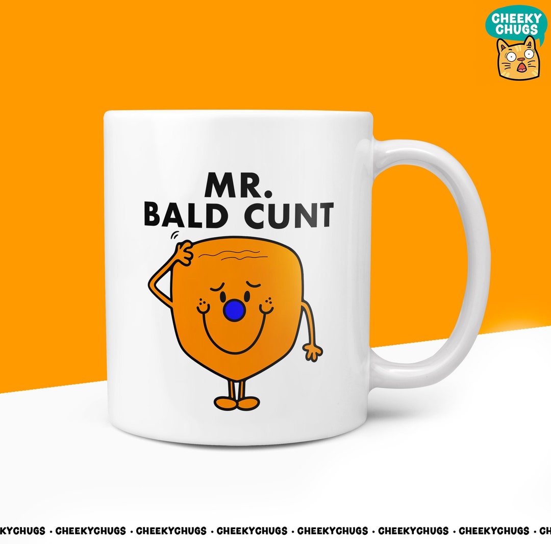 Novelty Mr BALD CNT Mug Funny Men Mr Him Gift Secret Santa Present ...