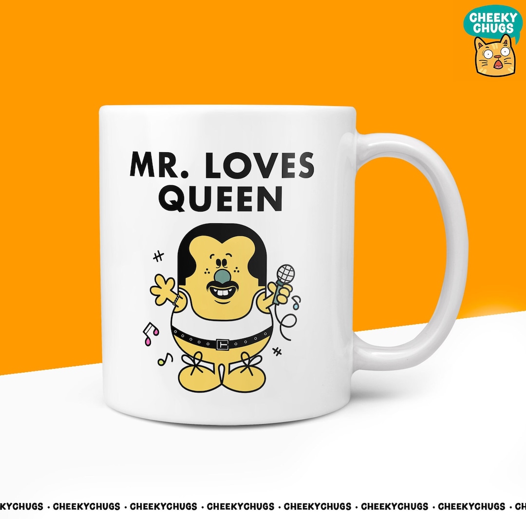Novelty Mr LOVES QUEEN Mug Funny Men Mr Him Gift Secret Santa Freddie ...