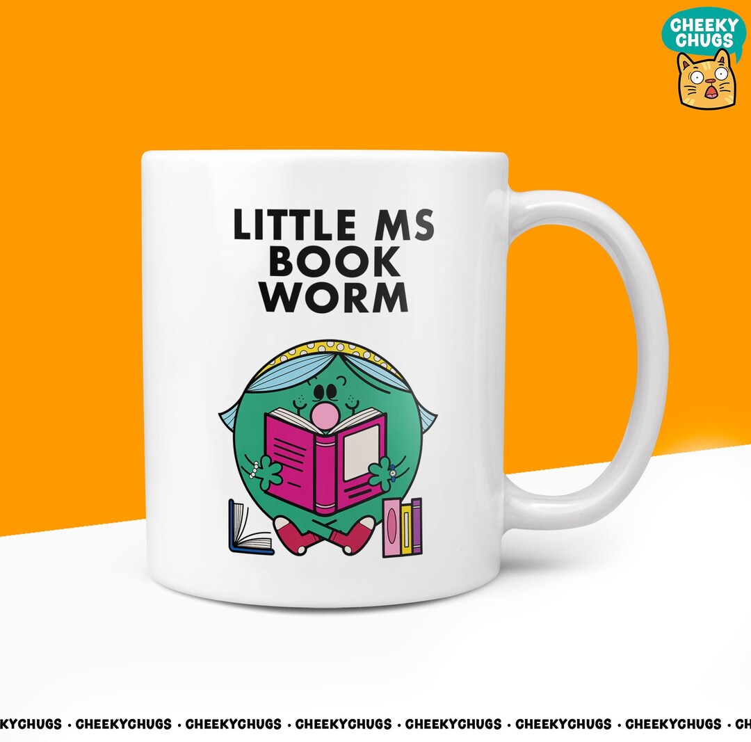 Novelty Little MS BOOKWORM 10oz Coffee Mug - Funny Miss Female Cup for ...