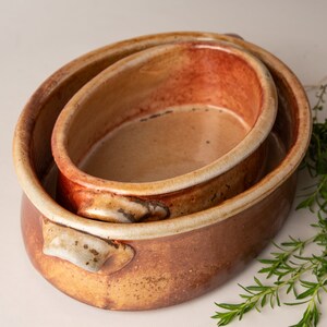 Casserole / Shallow Baking Dish With Handles, 2 Quart Wood Fired ...