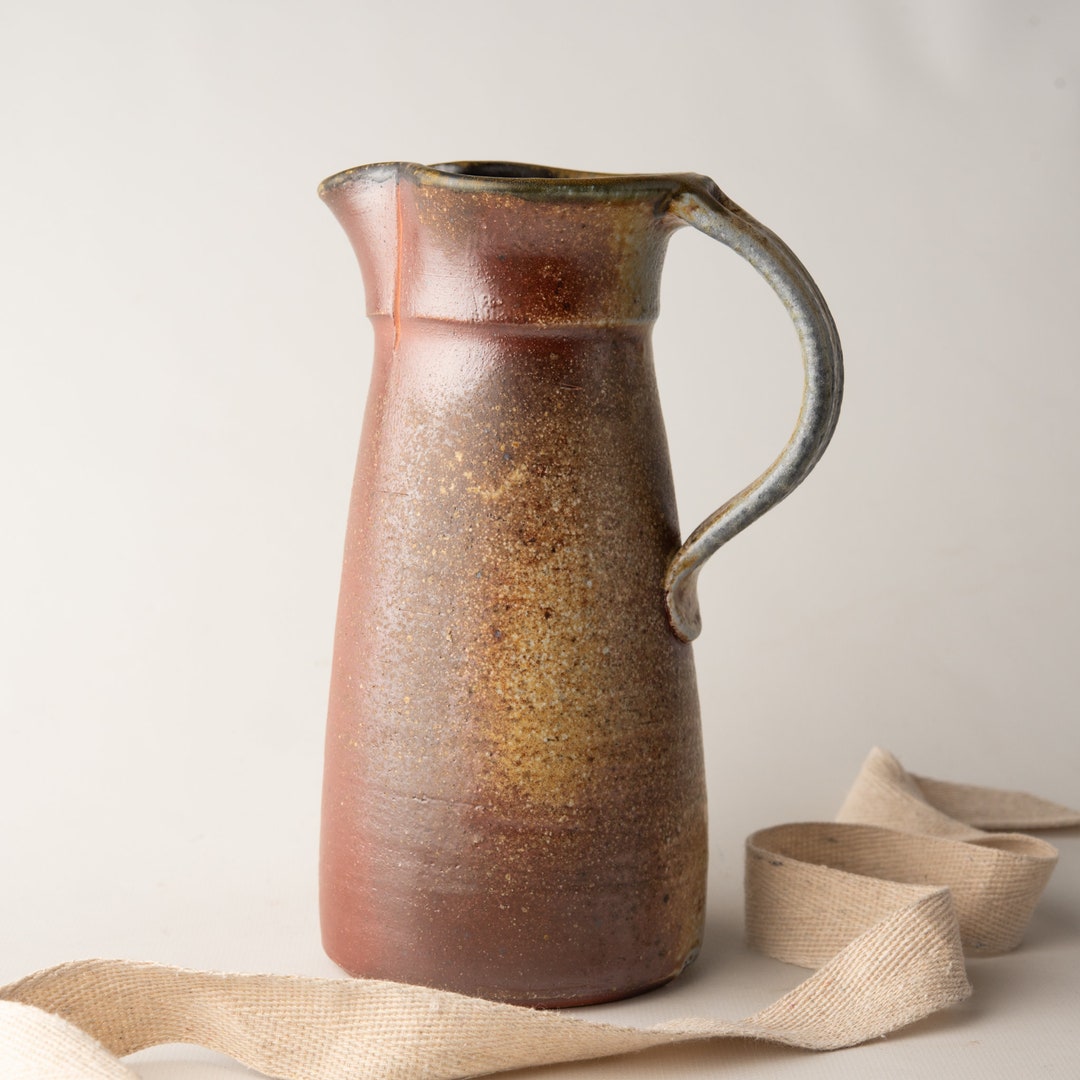 Pitcher Wood Fired Stoneware Pottery Handmade by Monte Young READY to ...