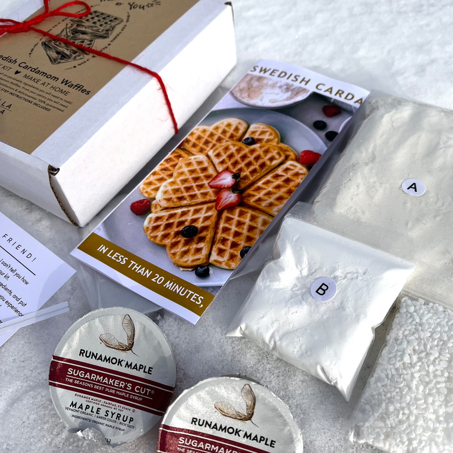 Swedish Cardamom Waffle, DIY Breakfast Baking Kit, Activity for Kids ...
