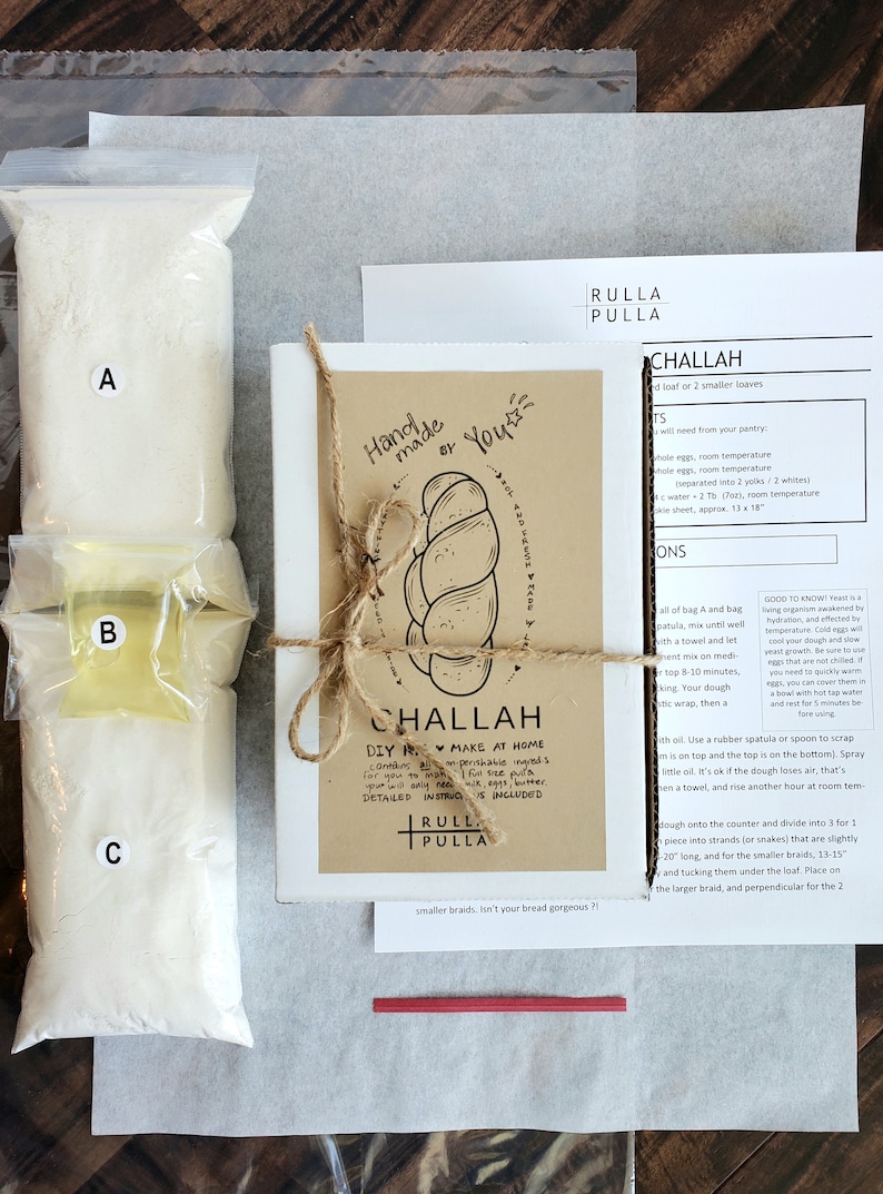 DIY Challah Bread Baking Kit Homemade Traditional Jewish - Etsy