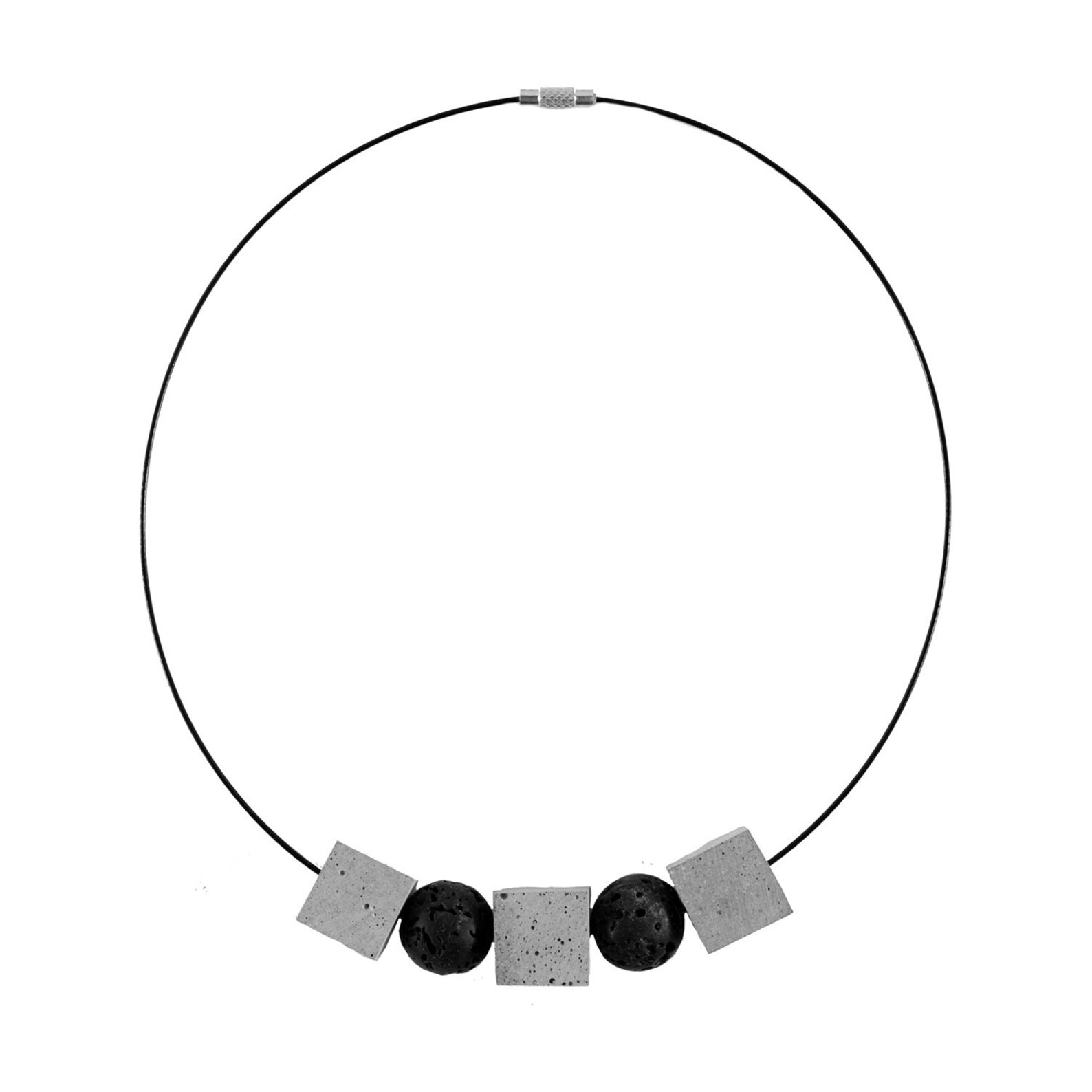 Concrete Necklace, Brutalist Jewelry, Architectural Jewelry, Industrial ...