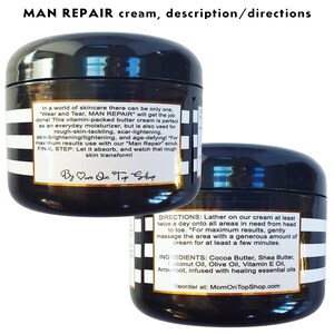 Save Big! Man Repair - Scrub+cream - Rich Wholesome Organic/vegan Face ...