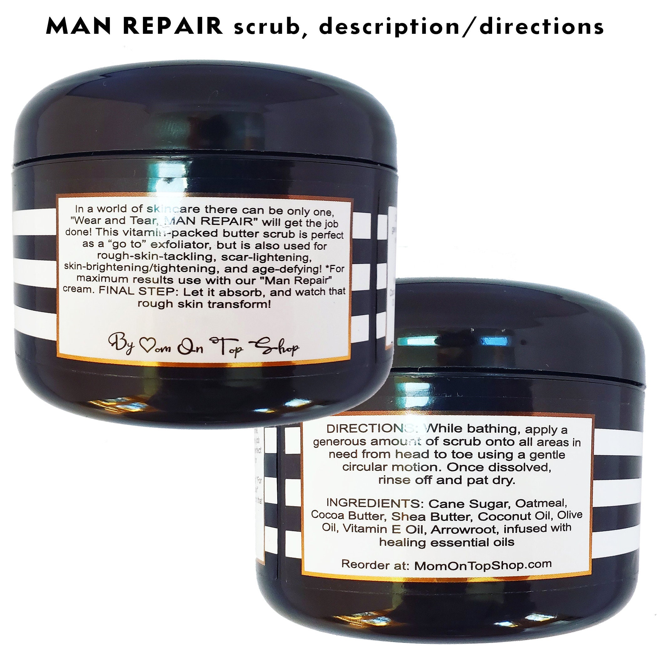 SAVE BIG Man Repair Scrubcream rich Wholesome Face and - Etsy