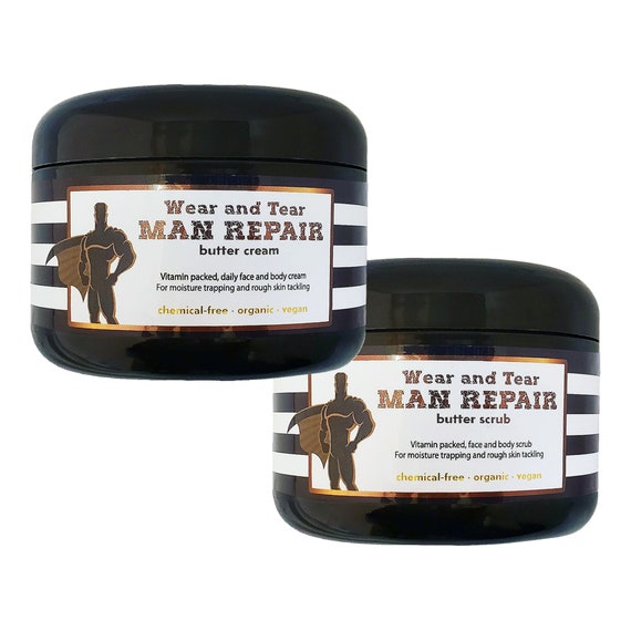 SAVE BIG Man Repair Scrubcream rich Wholesome Face and | Etsy