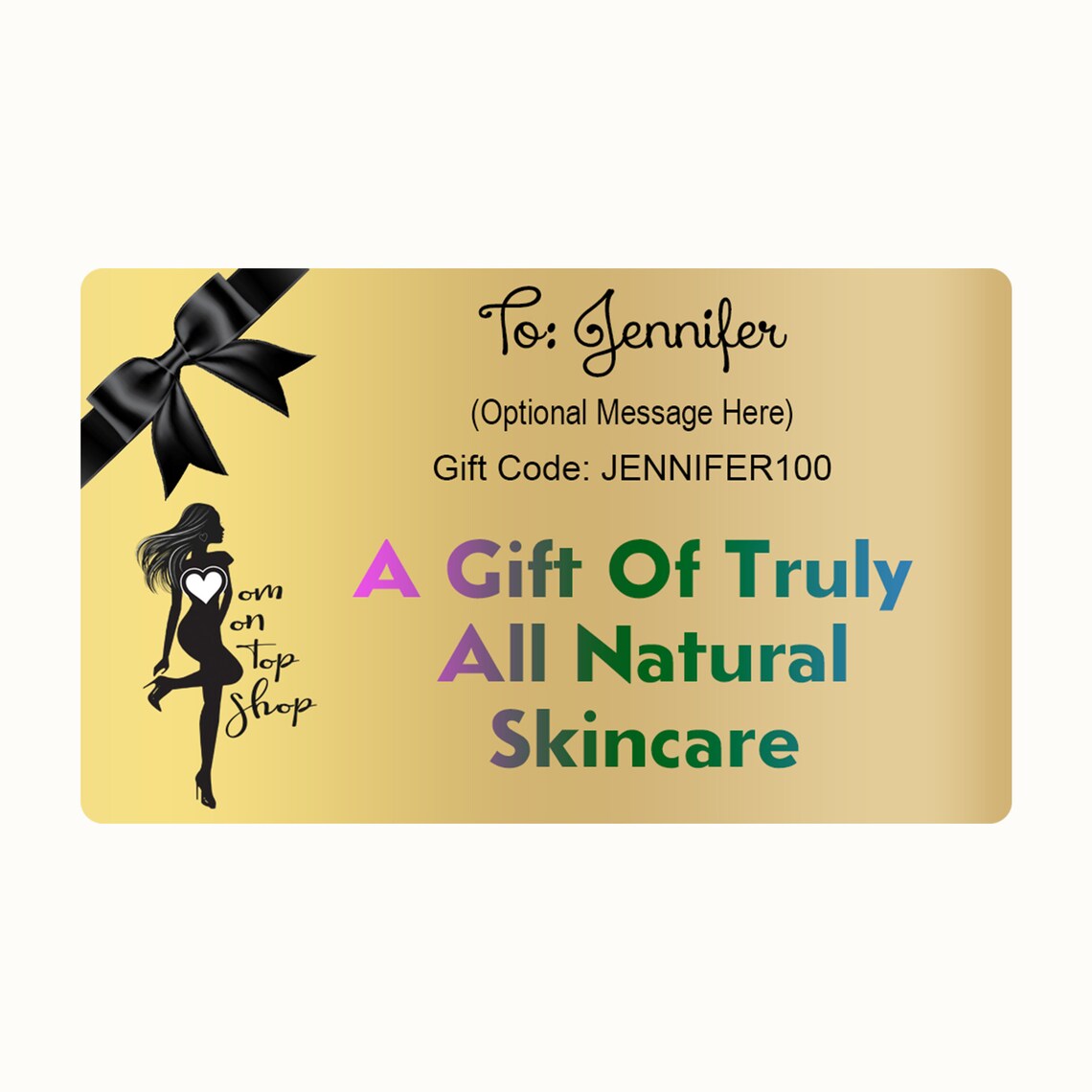 INSTANT DOWNLOADABLE E-gift, We Can Customize and Add a Message If You ...