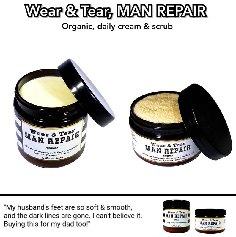 SAVE BIG Man Repair Scrubcream rich Wholesome Face and - Etsy