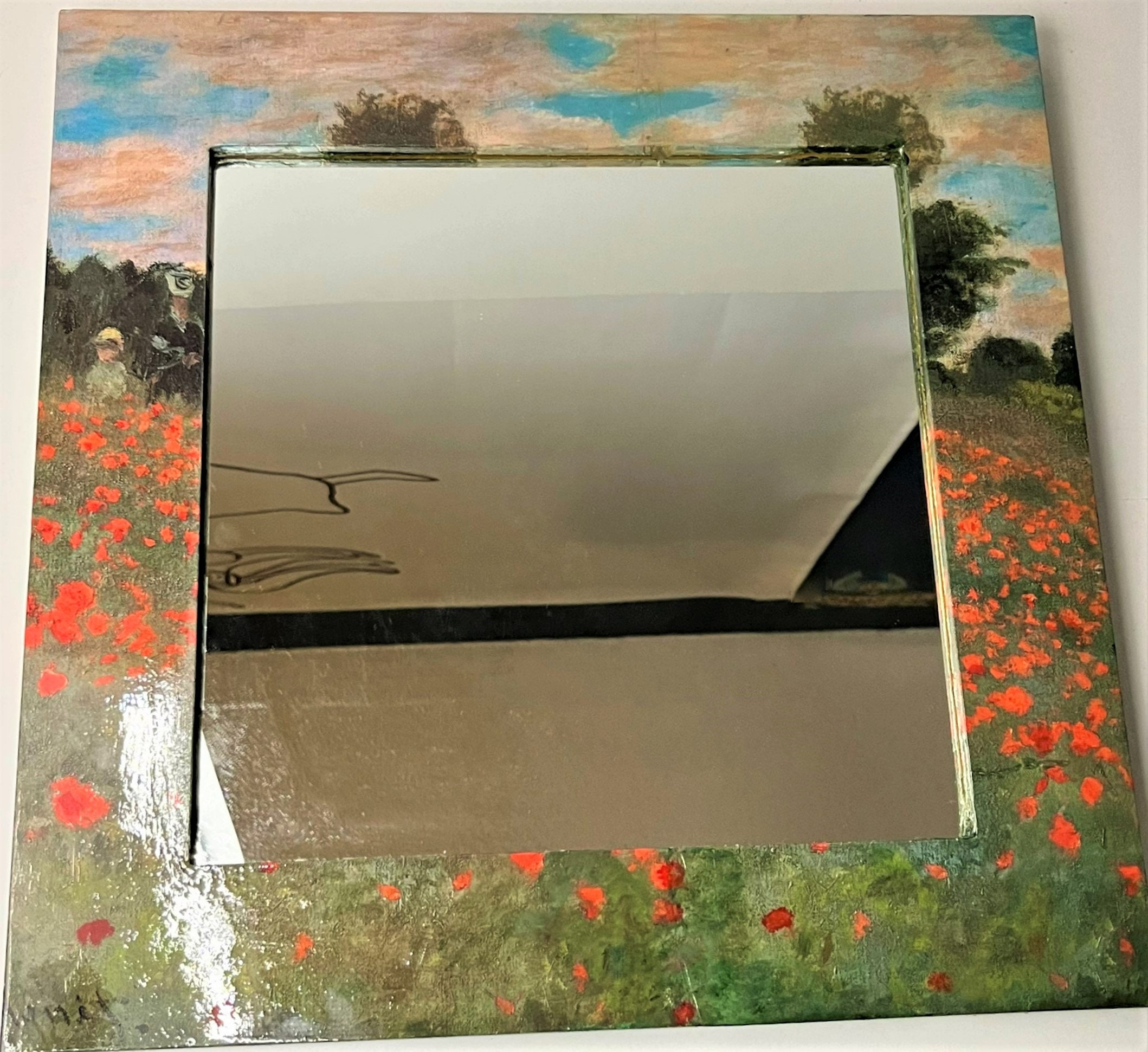 Original One of a Kind Upcycled Monet Mirror - Etsy